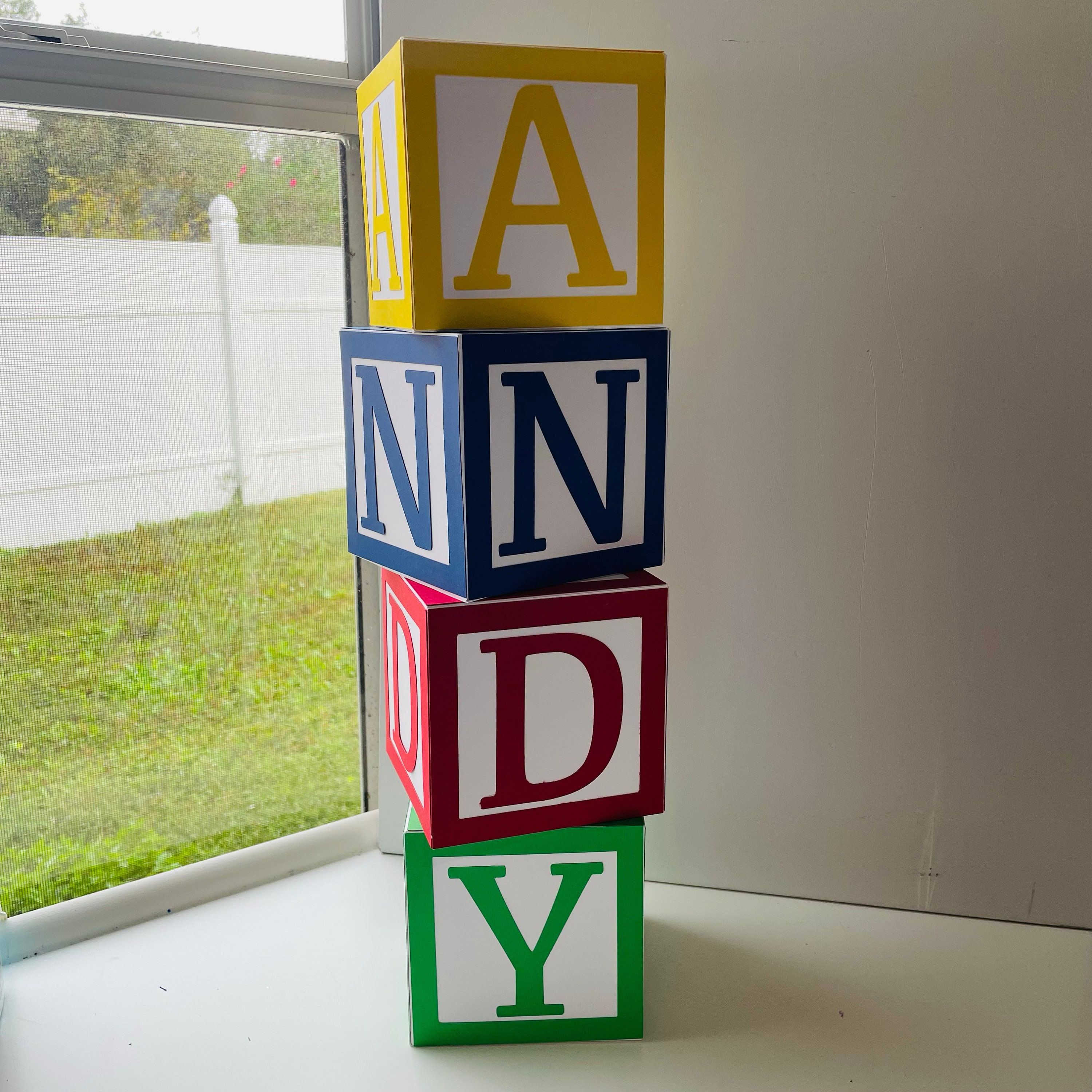 Toy Story Theme Alphabet Block Decor Toy Story Birthday - Etsy