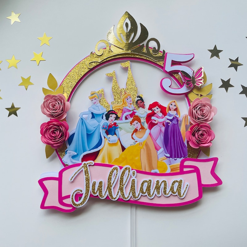 Princess Cake Toppers - Etsy