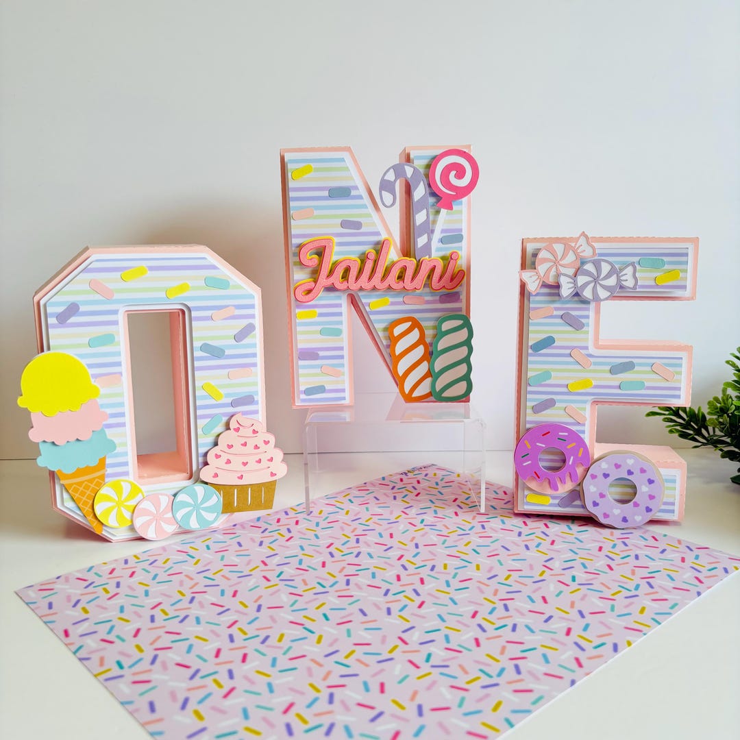 Candyland 3D Letters, Candyland Party Decoration, Sweet Baby Shower ...