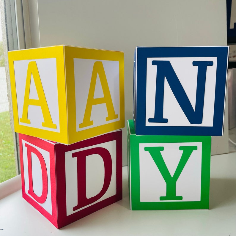 Toy Story Theme Alphabet Block Decor Toy Story Birthday - Etsy