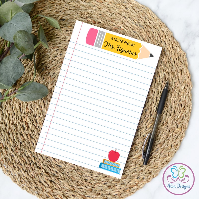 Teacher Notepad - Etsy UK