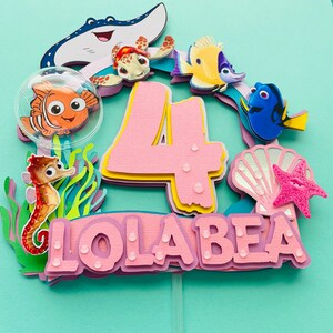 Finding Nemo Birthday Cake Topper: Personalized Party Decor - Etsy