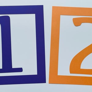 Cardstock Letters & Numbers: DIY Baby Shower Block Borders - Etsy