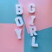 Boy or Girl 3D Letters, Baby Shower 3D Letters, Baby Shower Decorations ...