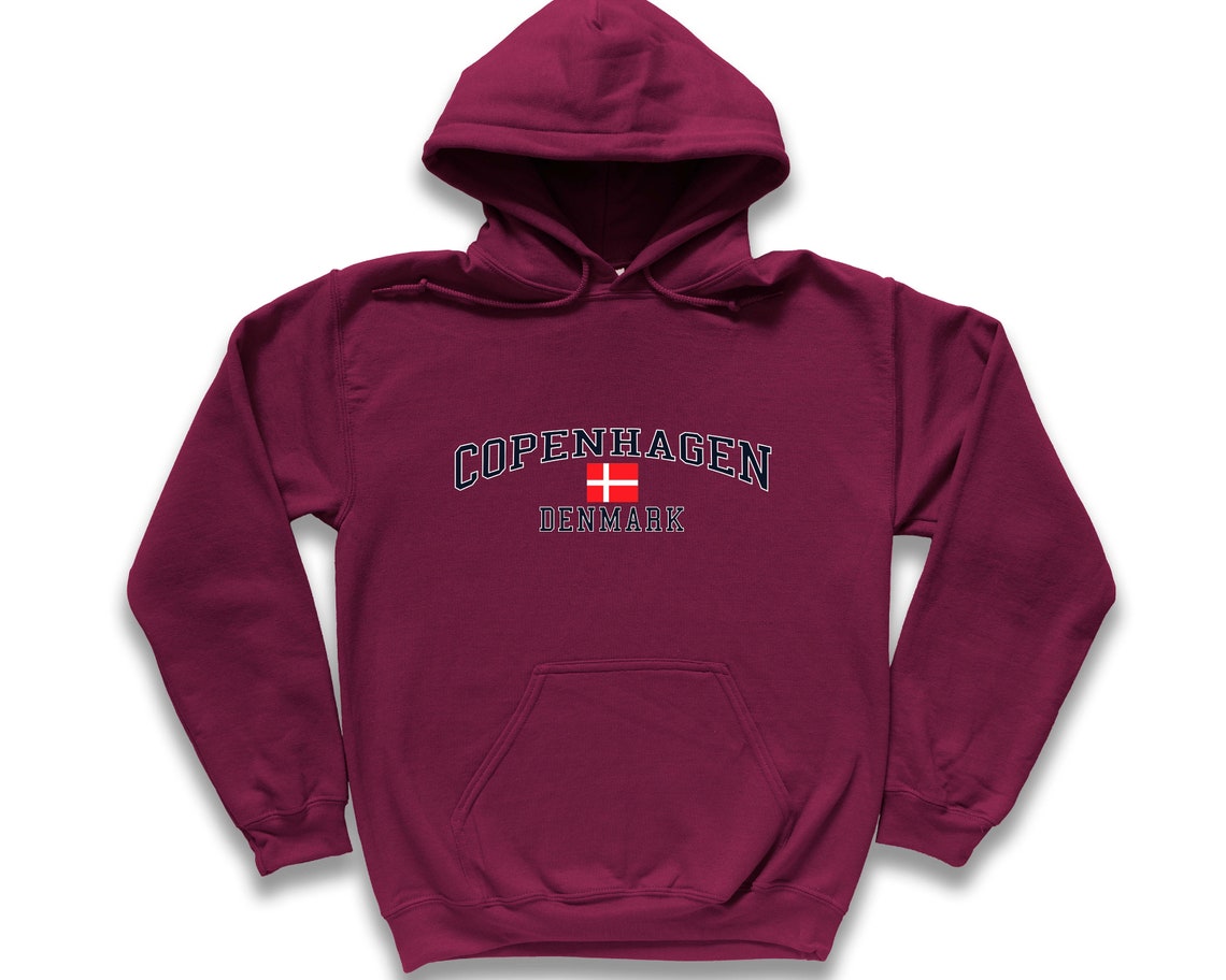 Copenhagen Denmark Hooded Sweatshirt Unisex Copenhagen Hoodie - Etsy