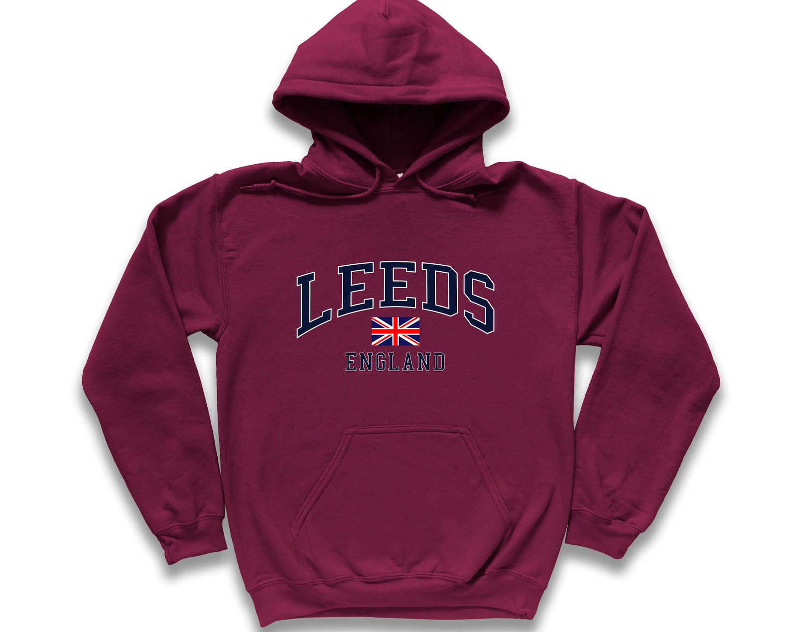 Leeds England Hooded Sweatshirt Unisex Leeds Hoodie | Etsy