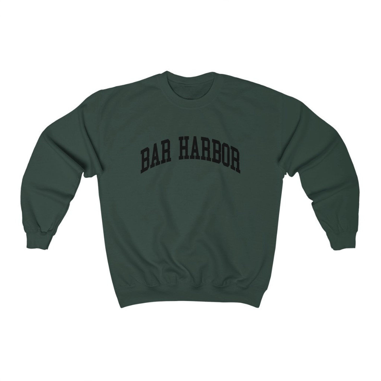 Bar Harbor Maine Sweatshirt Unisex Collegiate Bar Harbor Crewneck - Etsy