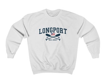 Longport NJ Hoodie, Smiley Water Tank Logo - Etsy