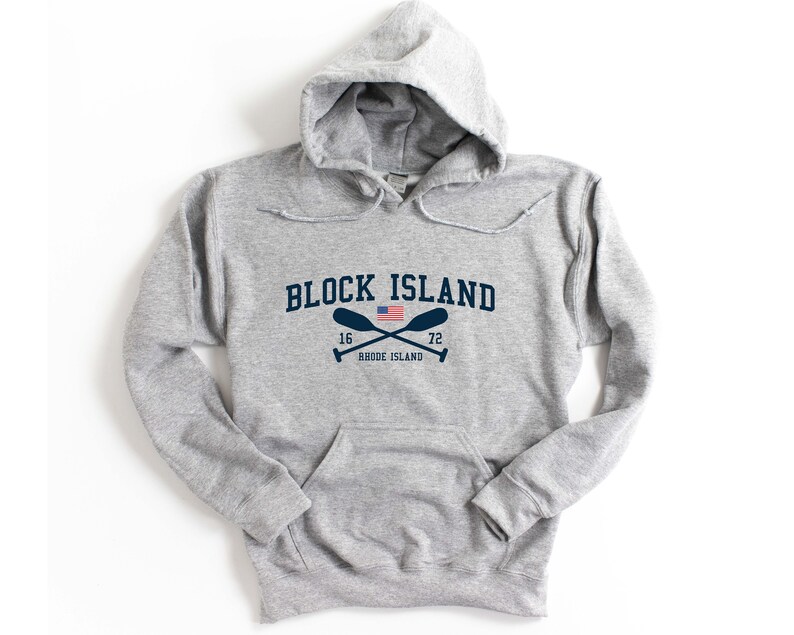 Block Island Rhode Island Hooded Sweatshirt Unisex Block - Etsy