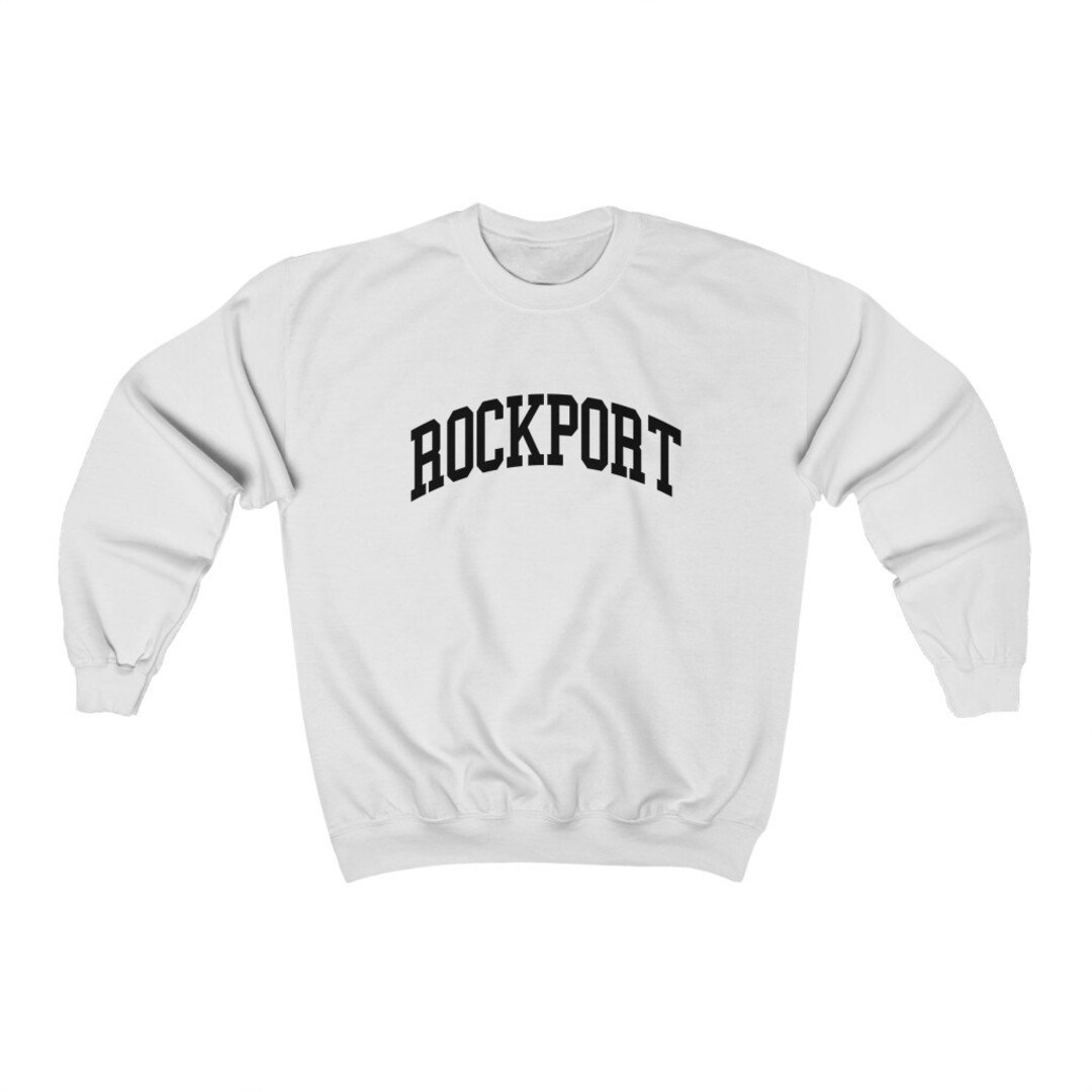 Rockport Texas Sweatshirt Unisex Collegiate Rockport Crewneck - Etsy UK