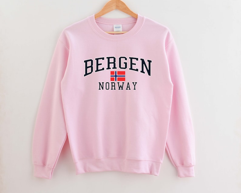 Bergen Norway Sweatshirt Unisex Bergen Crewneck - Etsy