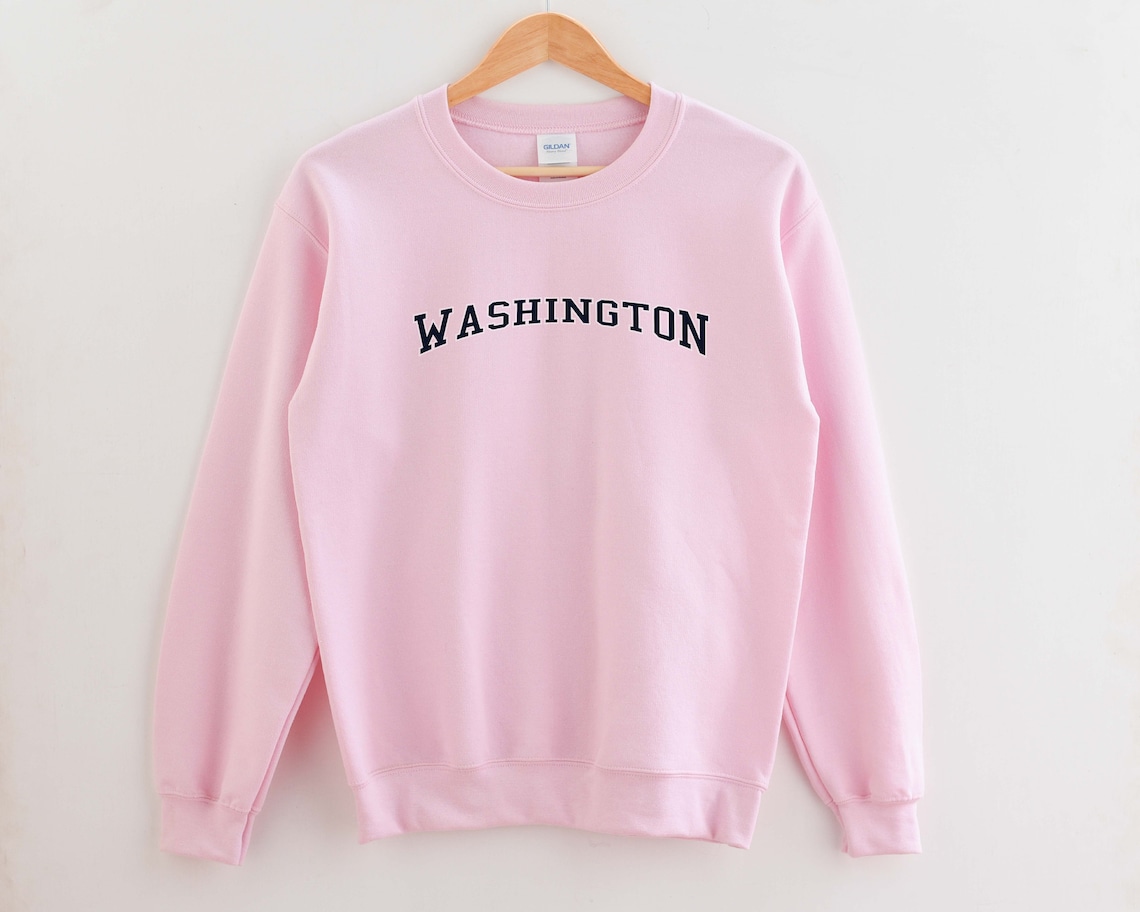 Washington Sweatshirt Unisex Washington Crewneck | Etsy
