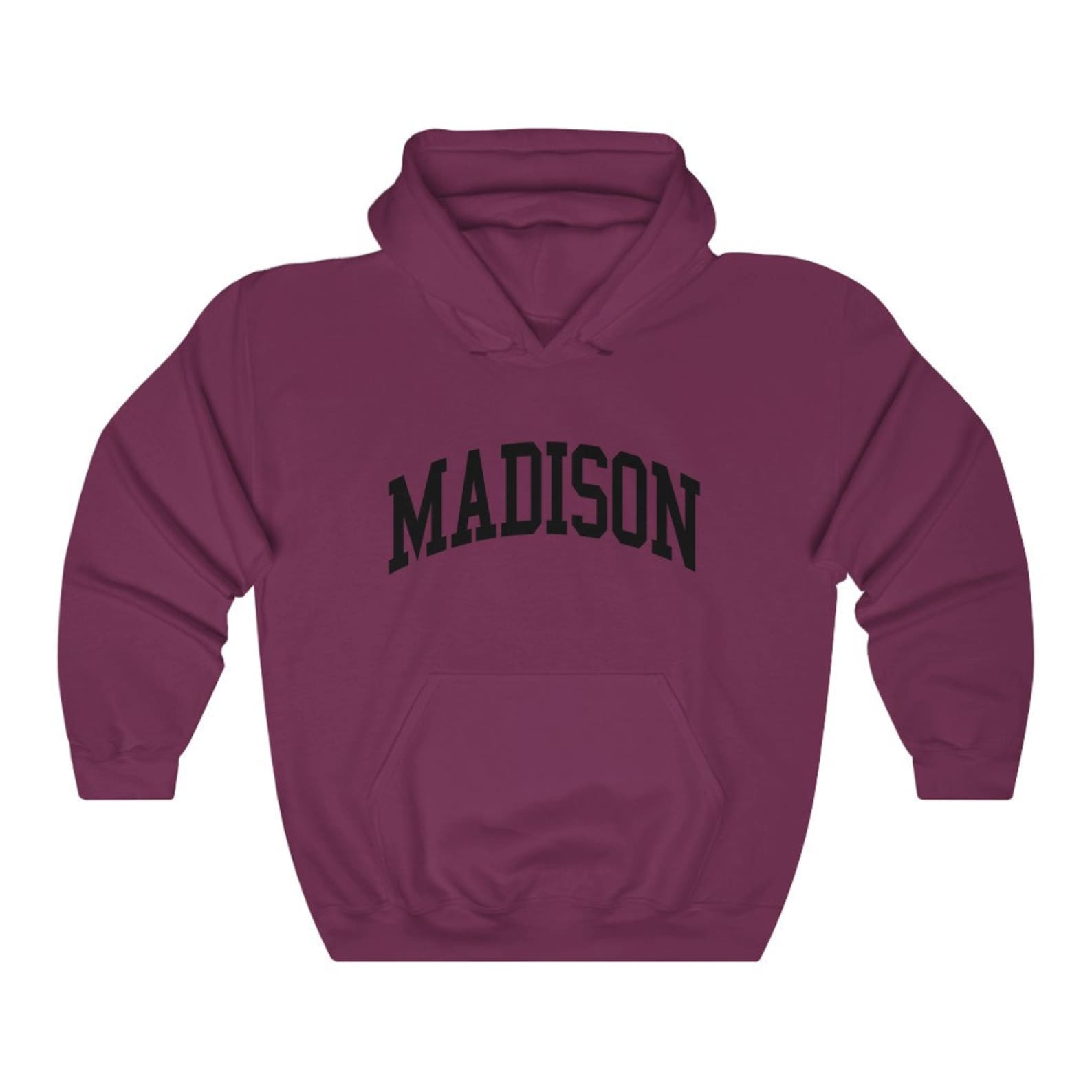 Madison Wisconsin Collegiate Style Hoodie Madison Unisex | Etsy