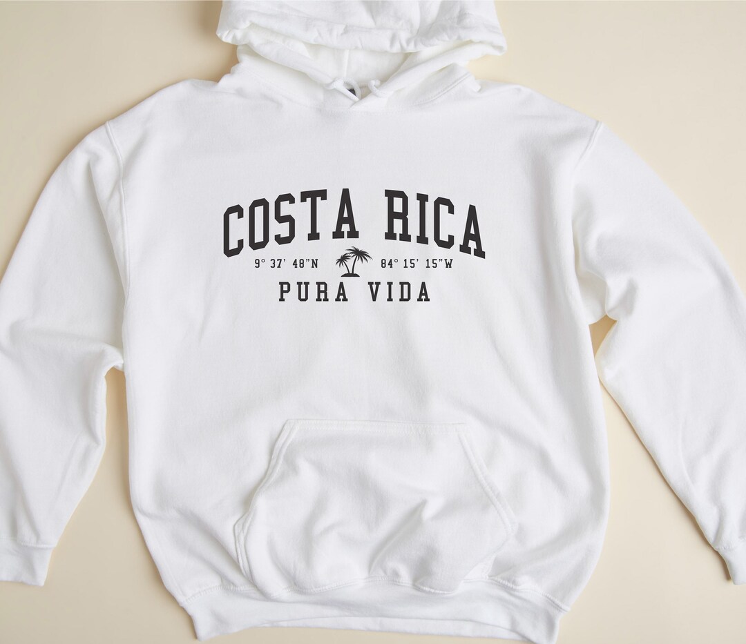 Costa Rica Hooded Sweatshirt Costa Rica Hoodie - Etsy