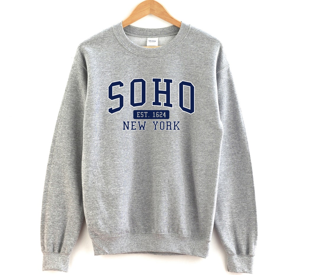 Soho New York Crewneck Sweatshirt Soho Crewneck - Etsy