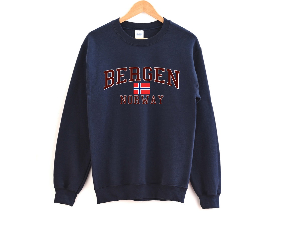 Bergen Norway Sweatshirt Unisex Bergen Crewneck - Etsy