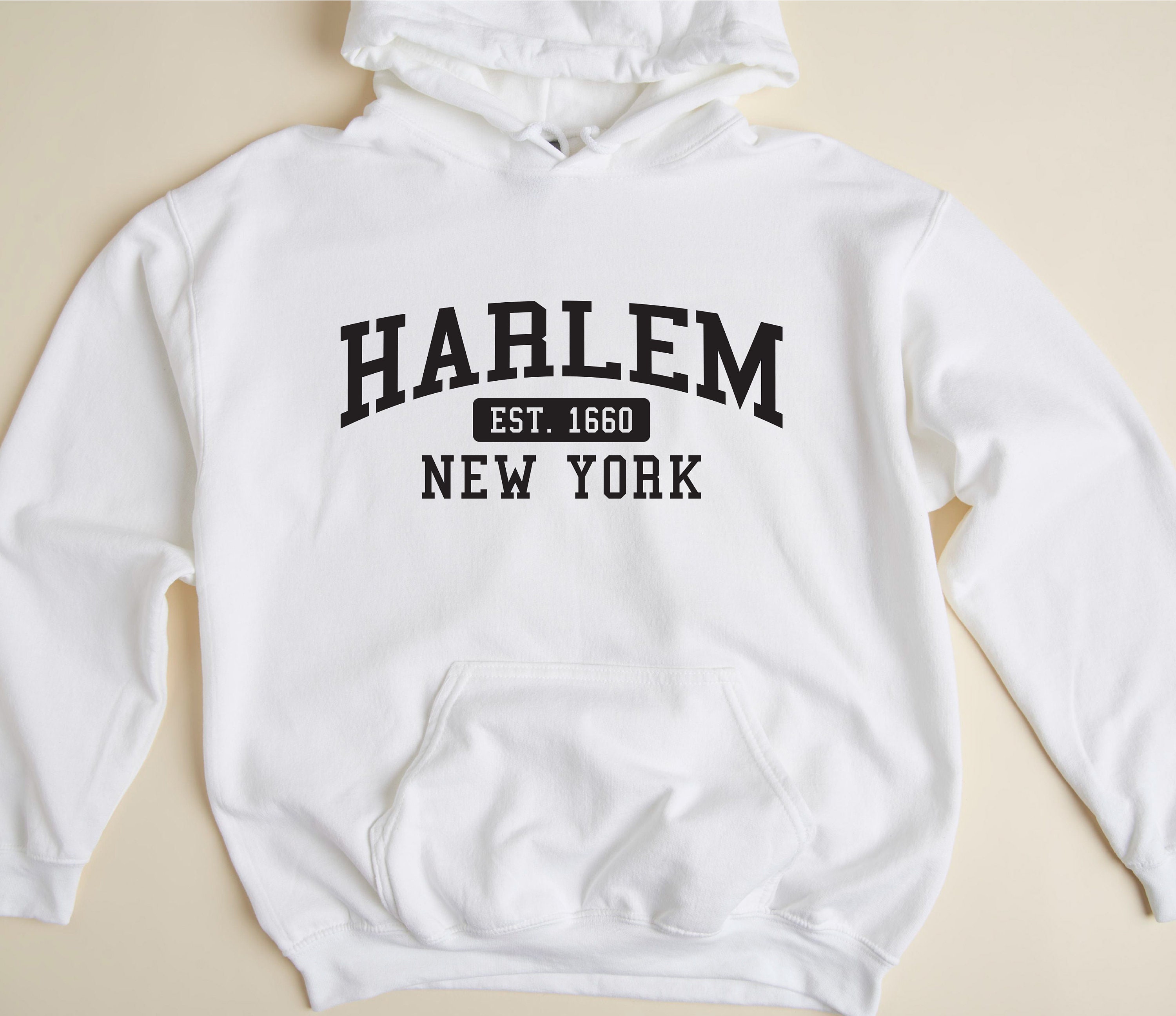 Harlem New York Hooded Sweatshirt Harlem Hoodie - Etsy