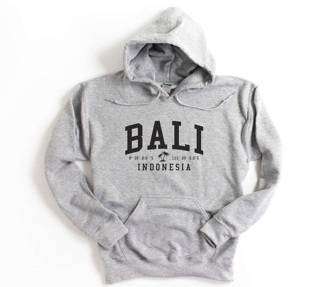 Bali Indonesia Hooded Sweatshirt Bali Hoodie - Etsy