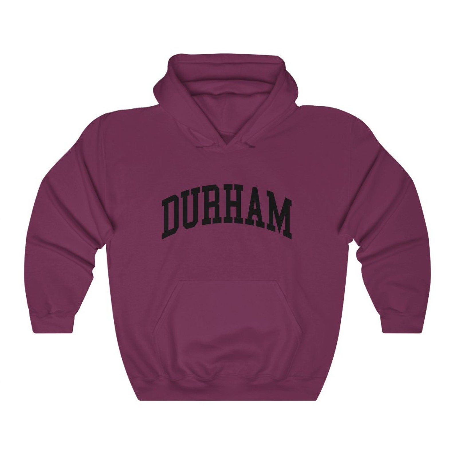 Durham North Carolina Collegiate Style Hoodie Durham Unisex Hooded ...