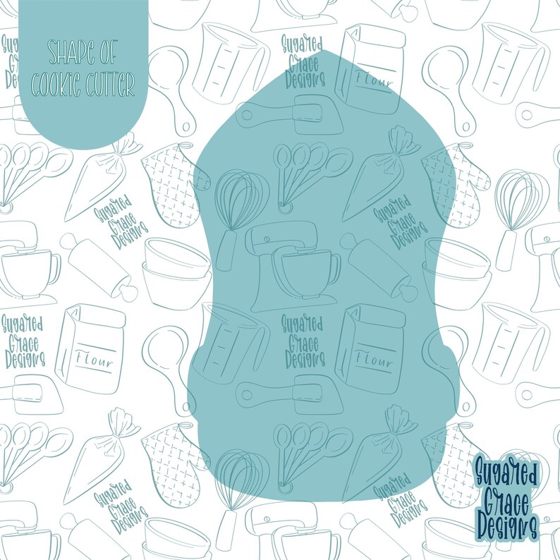 Curvy Pencil Cookie Cutter STL Files for 3D Printing With Matching ...