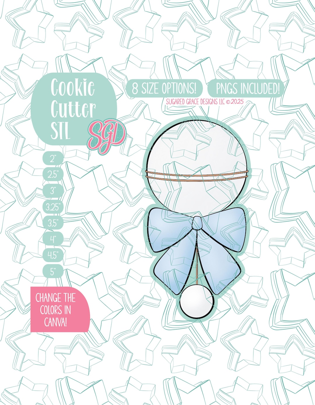 Baby Rattle Cookie Cutter STL File for 3D Printer and PNG for Edible ...