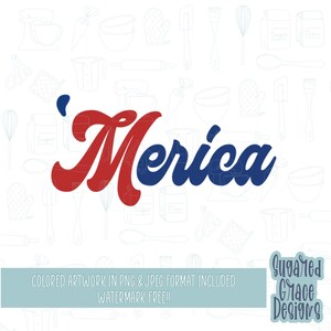 Patriotic Lettered merica Cookie Cutter STL File for 3D Printing With ...