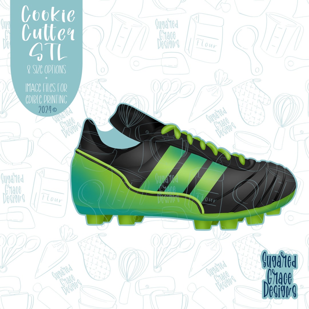 Soccer Cleat Cookie Cutter STL Files for 3D Printing With Matching ...