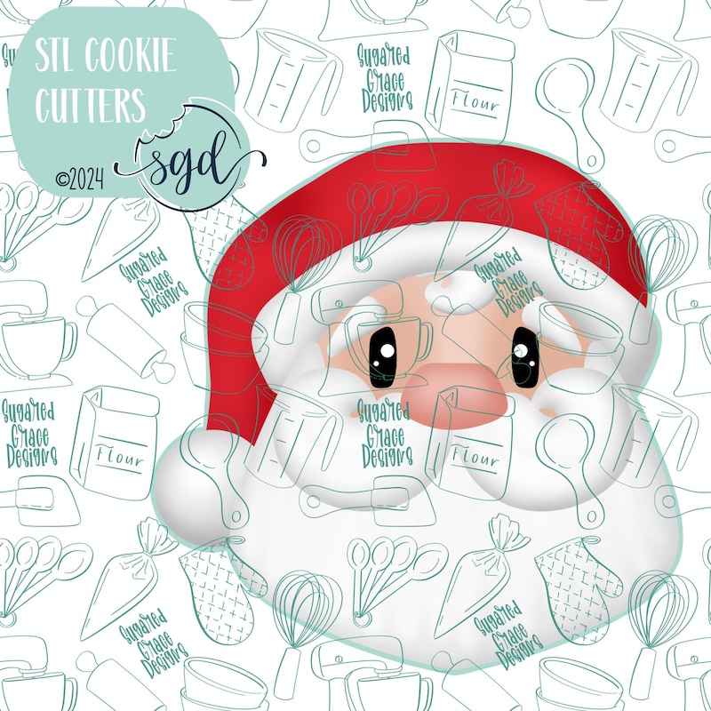 Santa Cookie Cutter - Etsy