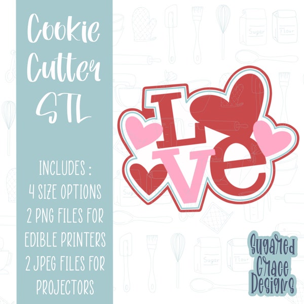 Love Cookie Cutter - Etsy