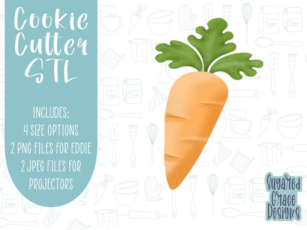 Carrot Cookie Cutter STL File With PNG Images (digital Download) - Etsy
