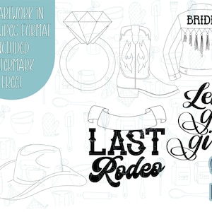 Last Rodeo Cookie Cutter Stl Files for 3d Printing, Bachelorette ...