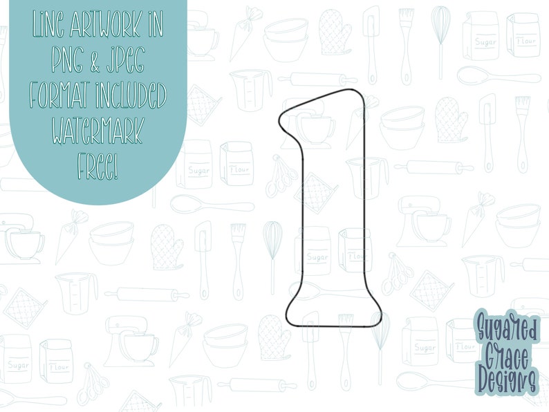 Number One Cookie Cutter Stl Png Image File 3D Printing - Etsy