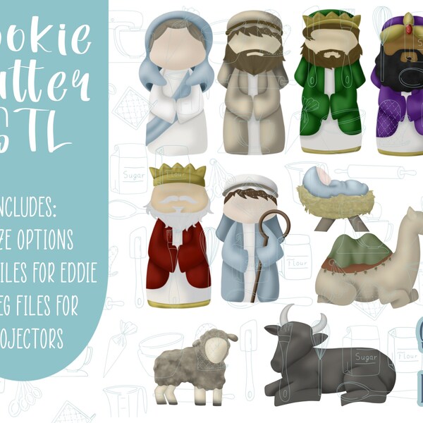 Nativity Cookie Cutters - Etsy