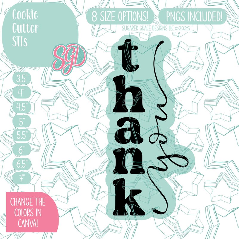 Thank You Biscuit Stamps - Etsy