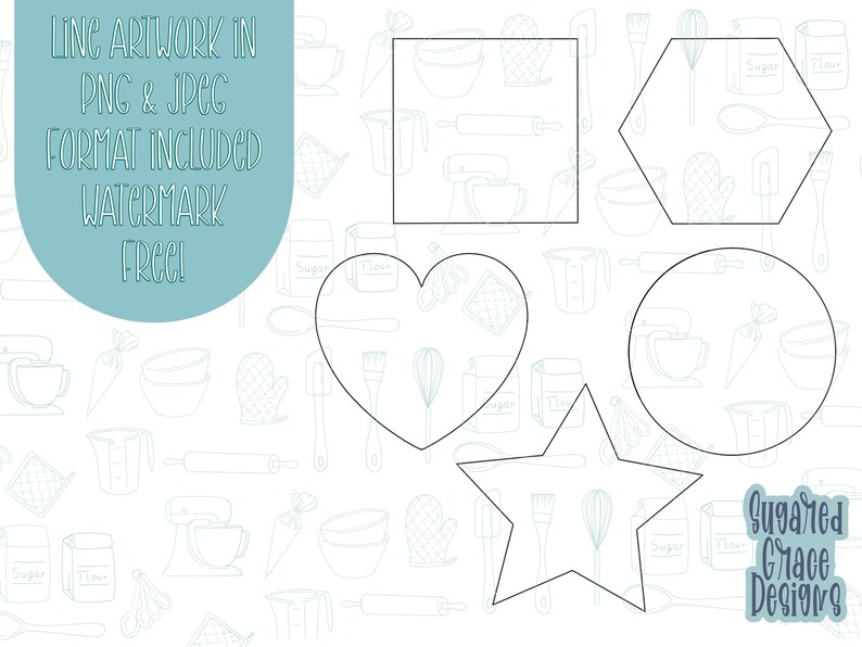 Basic Shapes Cookie Cutter Stl, Png Image File, 3D Printing, Instant ...