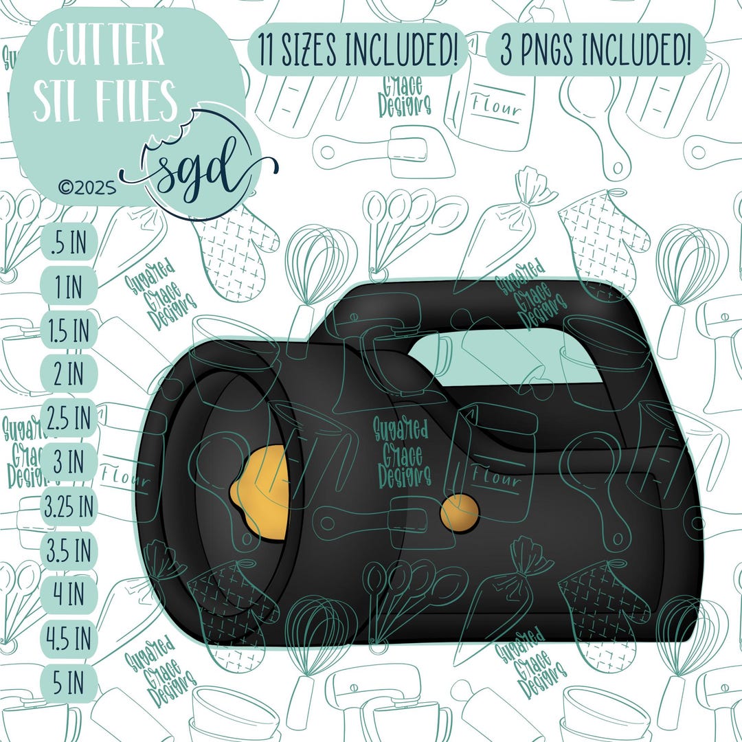 Flashlight Cookie Cutter STL Files for 3D Printing With Matching ...