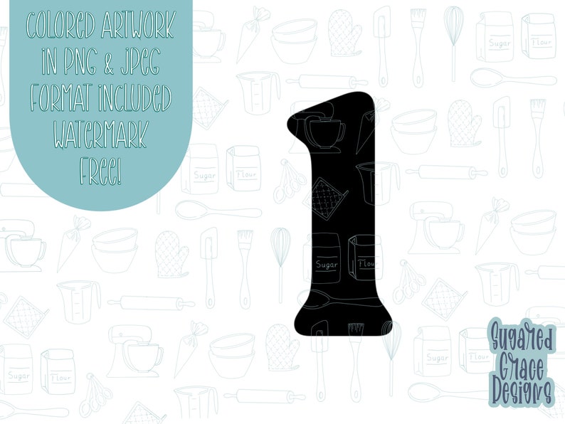 Number One Cookie Cutter Stl Png Image File 3D Printing - Etsy