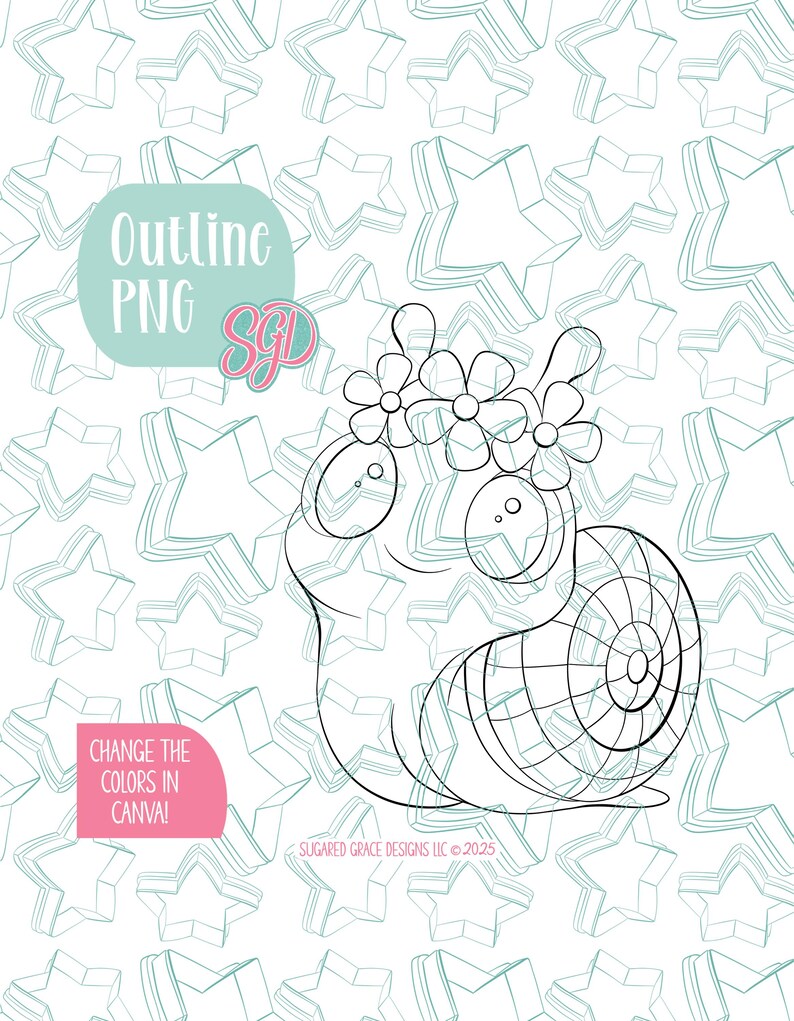 Hippie Snail Cookie Cutter STL and PNG Files (digital Download) - Etsy