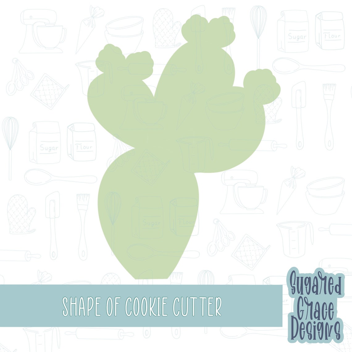 Cactus Cookie Cutter Stl File for 3D Printing With Png - Etsy