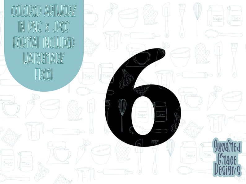 Number Six Cookie Cutter Stl Png Image File 3D Printing - Etsy