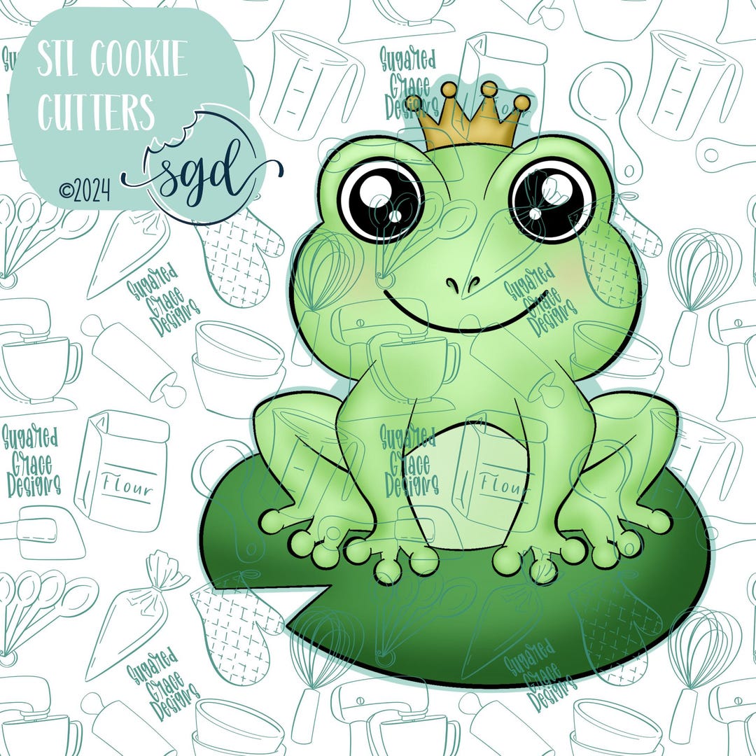 Prince Charming Frog Cookie Cutter STL Files With PNG Images to Match ...