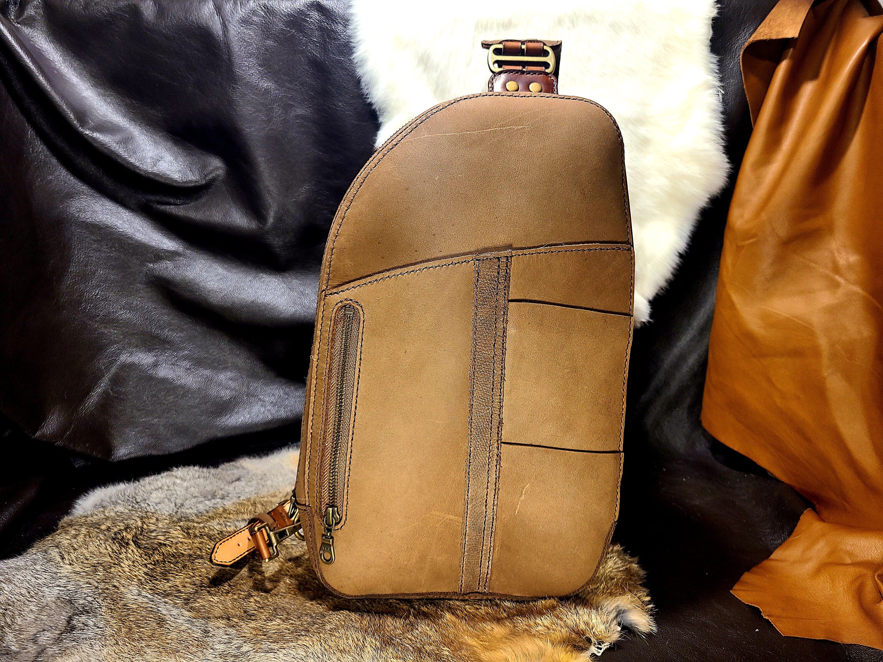 Pattern Leather Sling Bag DIY Leather Pattern PDF Tutorial - Etsy Canada