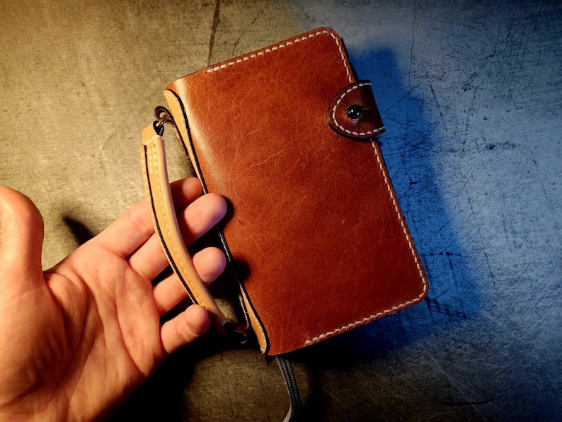 Leather Pattern Field Notebook Cover With Handle PDF Pattern - Etsy