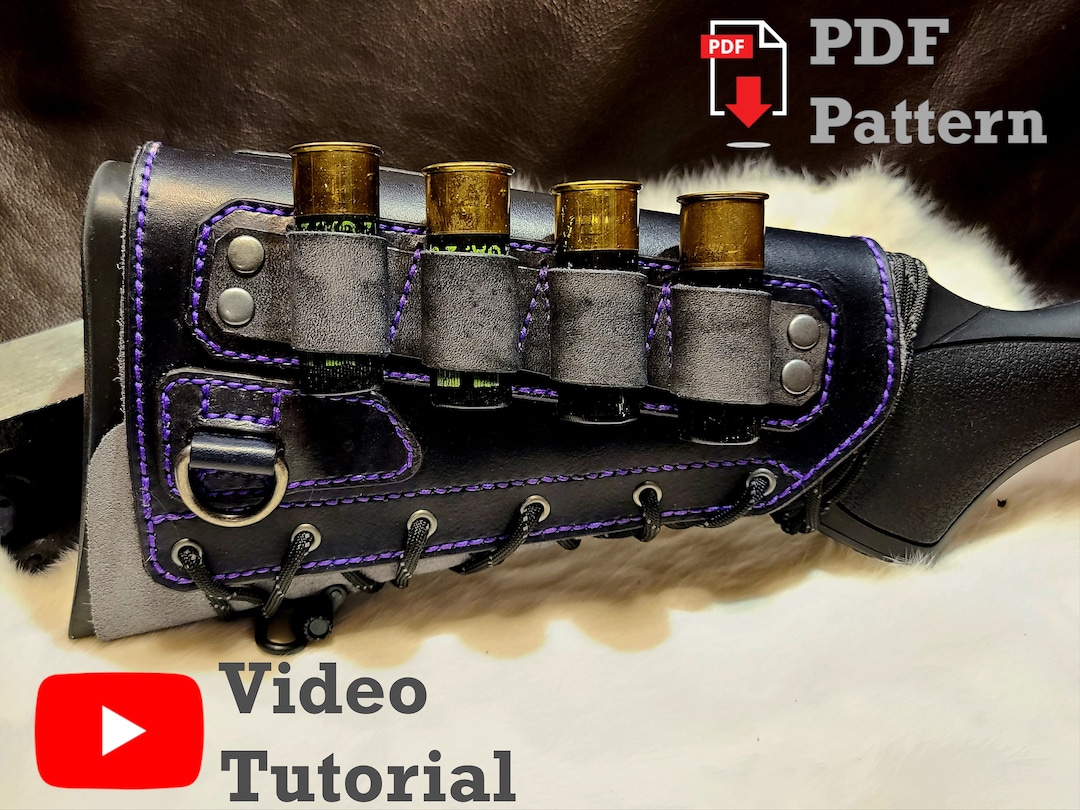 Leather Pattern Shotgun Cuff - 10GA - 410 - the Shadow Cuff - Etsy