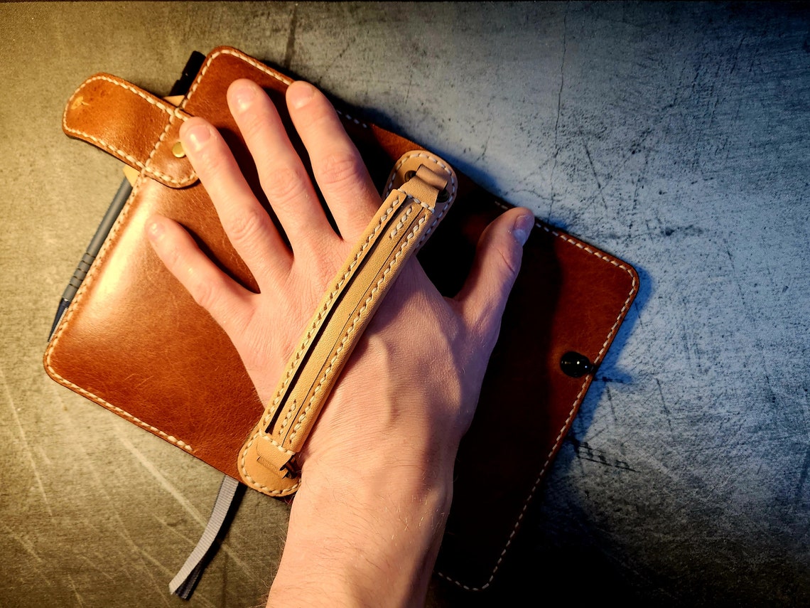 Leather Pattern Field Notebook Cover With Handle PDF Pattern - Etsy
