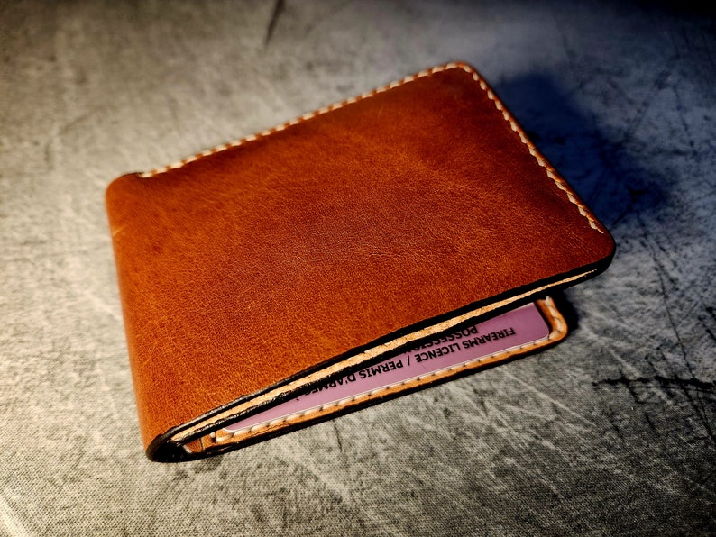 Leather Pattern Bifold 4-card Wallet With Billfold DIY - Etsy