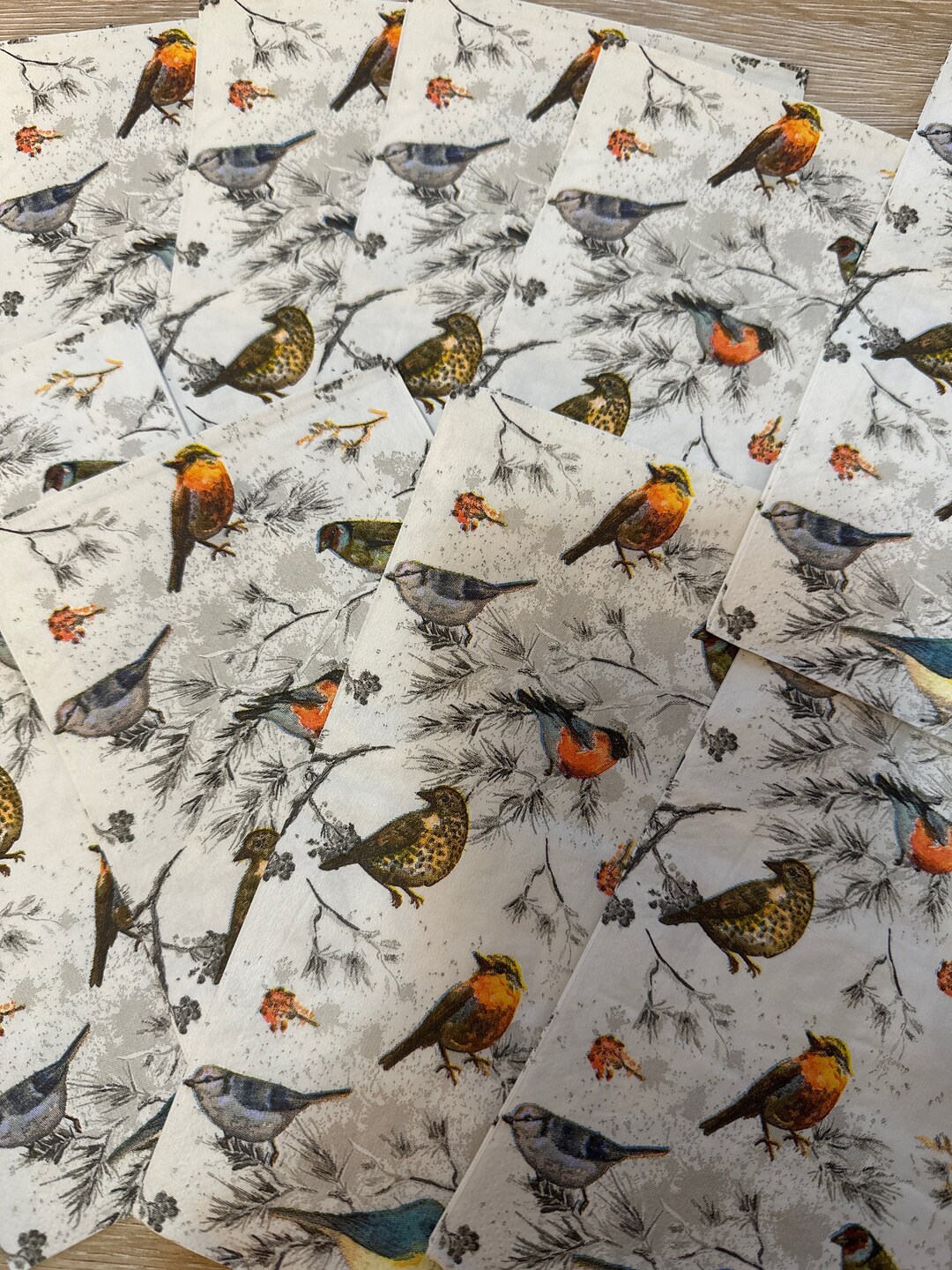 10 Bird Decoupage Napkins Bundle Blue Bird Birds - Etsy