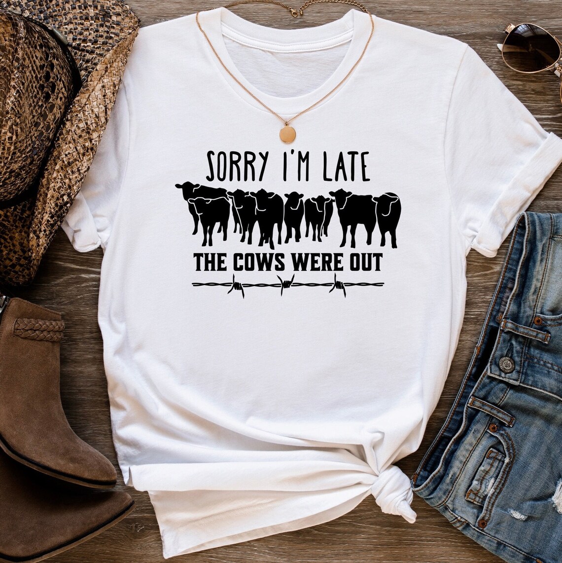 Funny Cow Svg Black Angus Cows Sorry I'm Late the Cows Were Out Cowgirl ...