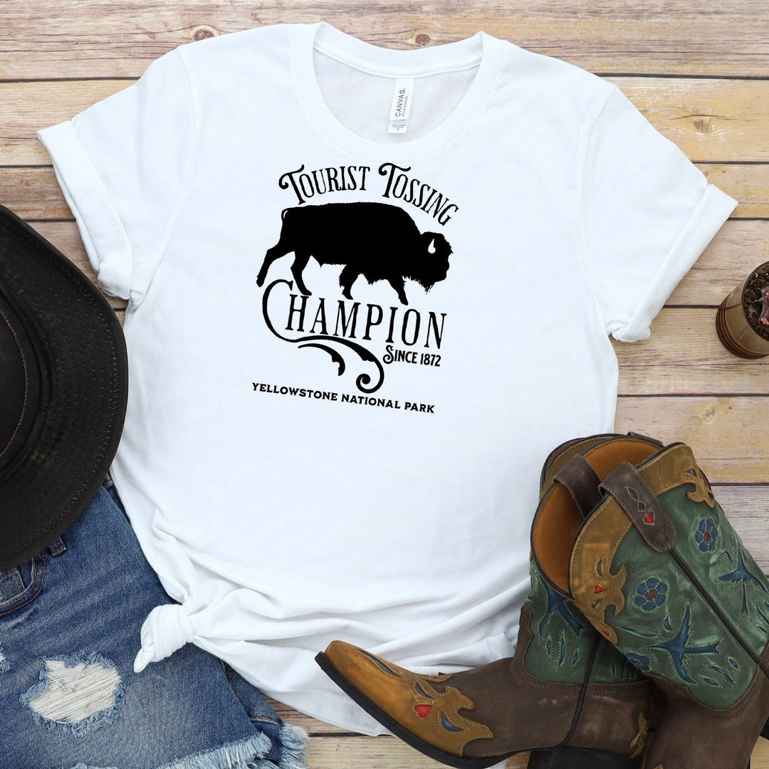 Buffalo Svg Bison Svg Yellowstone Tourist Svg Tourist Tossing Digital ...