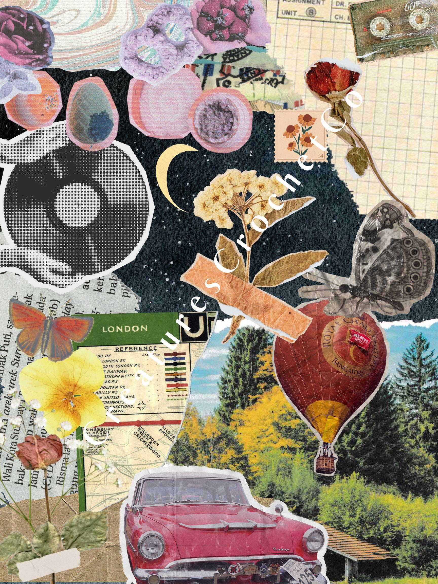 Vintage Style Collage Poster Print Digital Download - Etsy